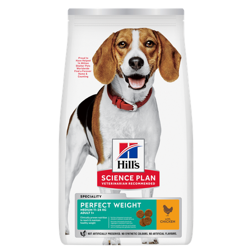 Perfect Weight Medium Adult Dog Food with Chicken | Hill's Science Plan